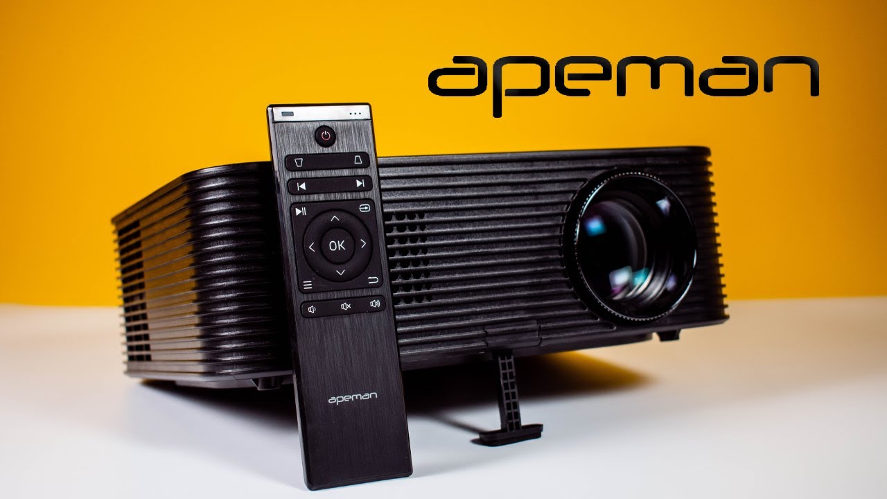 Apeman Projector LC650 avec 6000 Lumen native 1080p video projector 4K ...