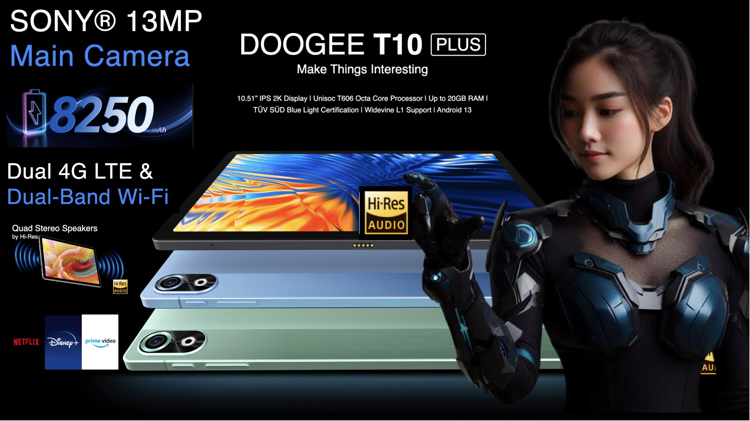 Zoom sur la Doogee T10 Plus: Une Tablette Andrid 4G Performante à moins ...