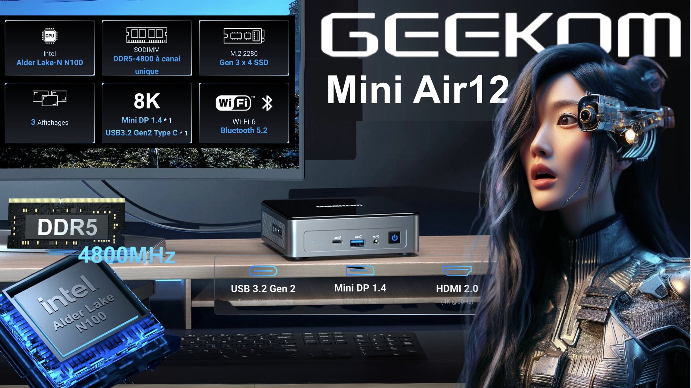 Que vaut le GEEKOM Mini Air 12: La Puissance en Miniature à Prix Mini