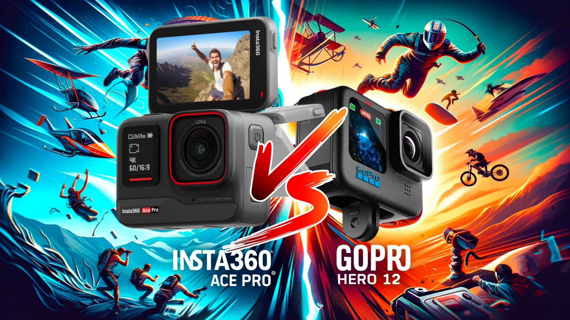 Caméras Sport 2024 : Insta360 Ace Pro contre GoPro Hero 12 - Qui Gagne?